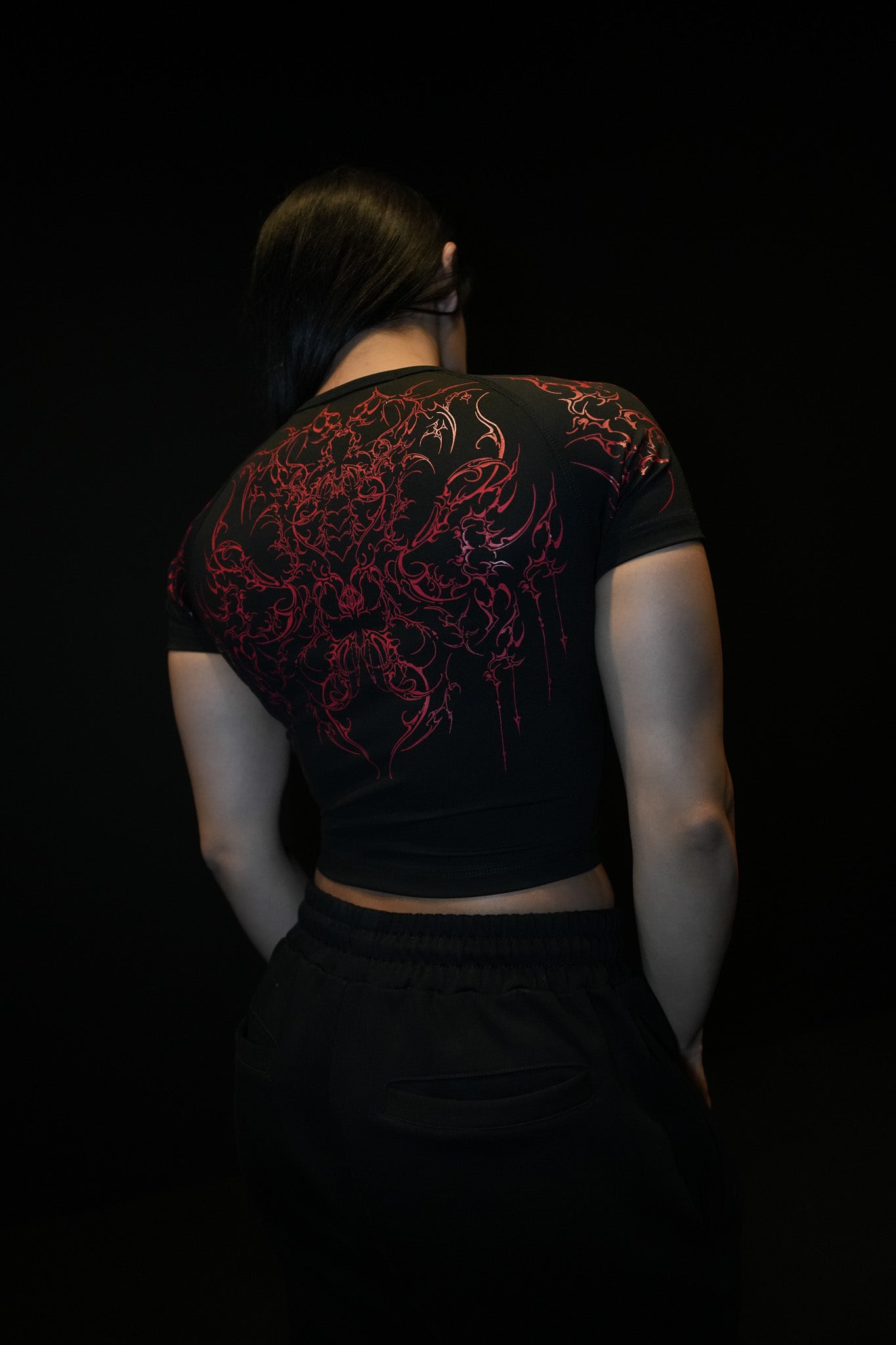 Women's Void Tech™ Cropped Compression [NIGHTMARE] – Breathedivinity